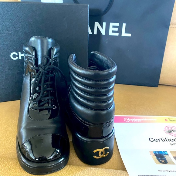 CHANEL | Shoes | Sold Do Not Buy Chanel Motorcycle Sz42 | Poshmark